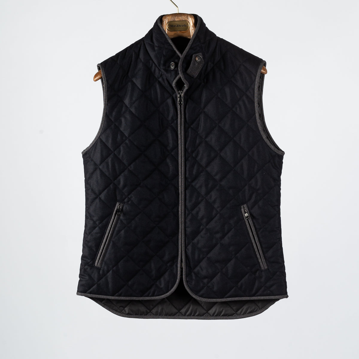 Vitale Barberis Navy Quilted Vest – Mr.Derk