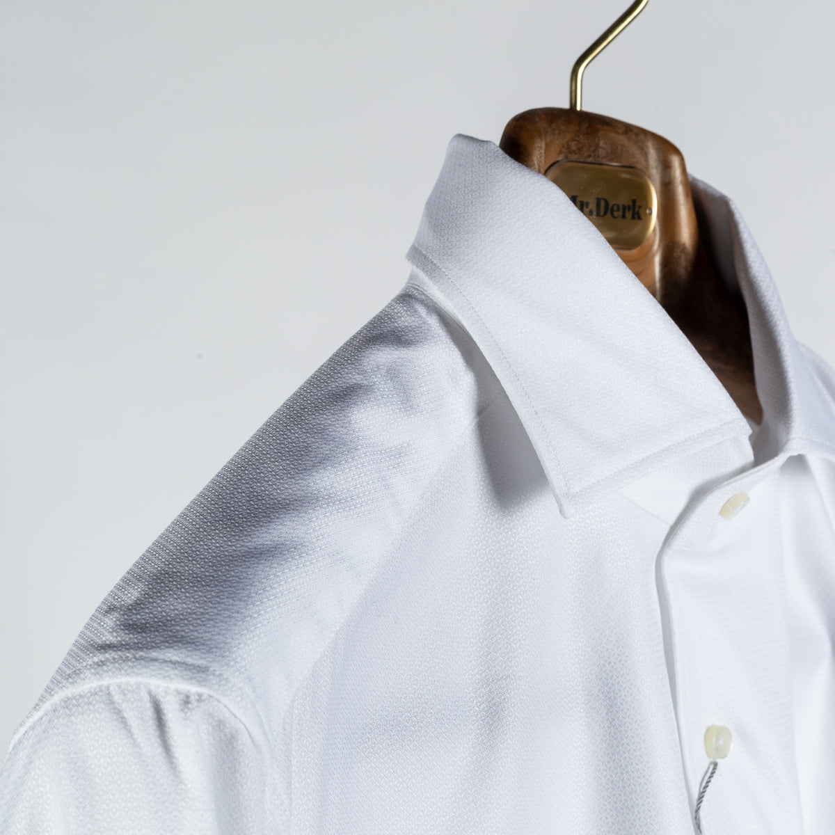 Diamond Textured White Dress Shirt – Mr.Derk
